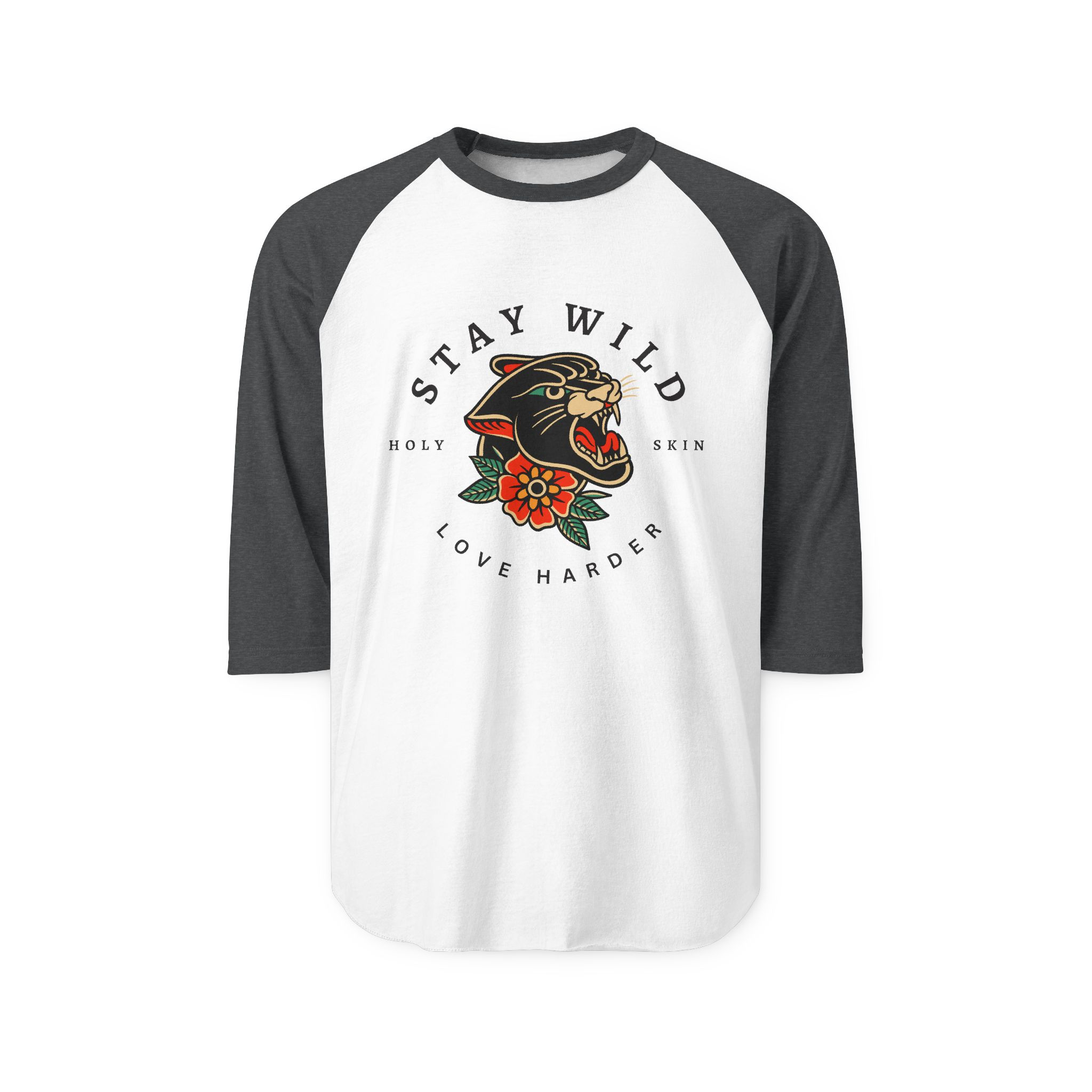 Traditional Tattoo Raglan Shirt | Holy Skin TRADITIONAL